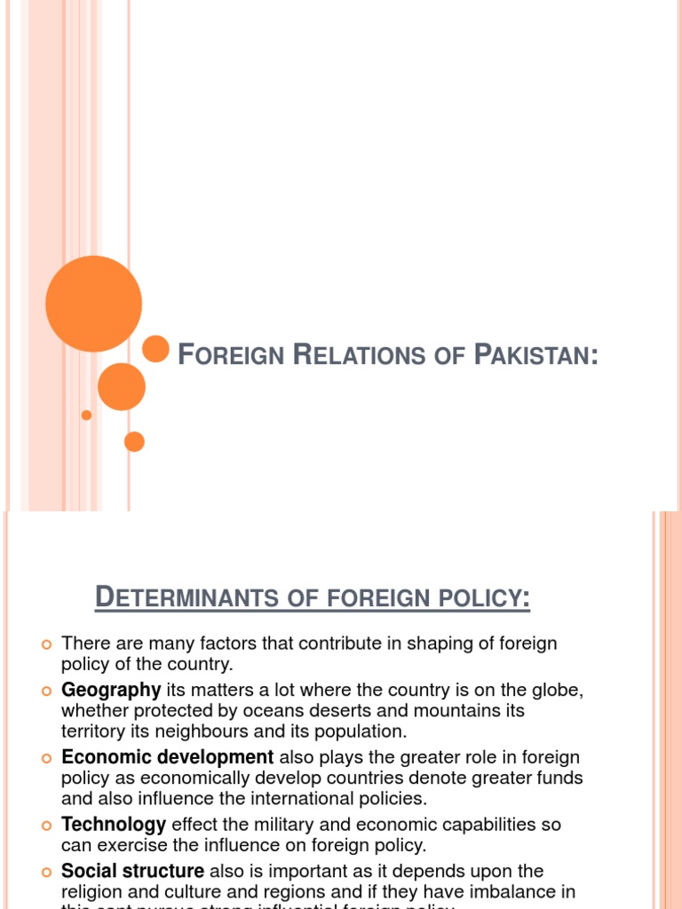 Foreign Relations of Pakistan | PDF | Pakistan | National Security