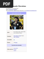Biografía de Diego Maradona para 3º grado | PDF | Diego Maradona | Deportes