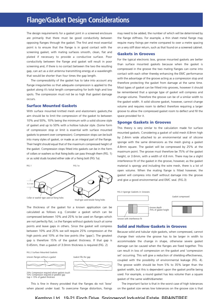 Flange Gasket Design Considerations | PDF | Mechanical Engineering | Nature