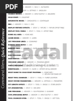 Fadal Command Menu Quick Reference | PDF | Feedback | Numerical Control