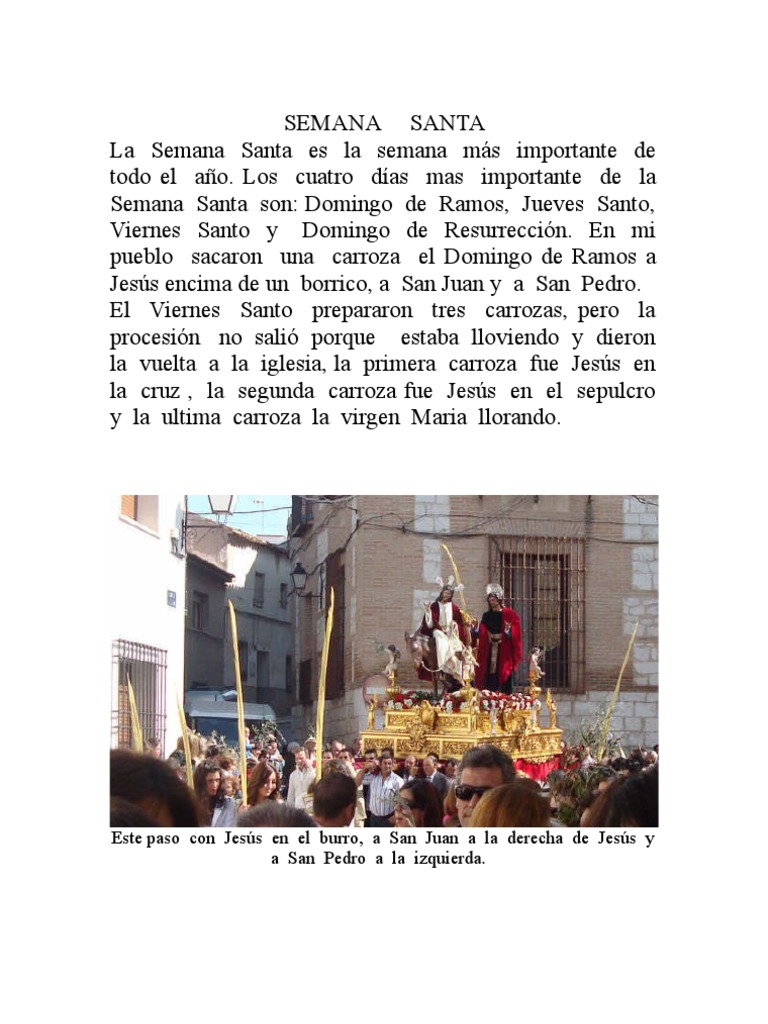 Tradiciones de la Semana Santa | PDF