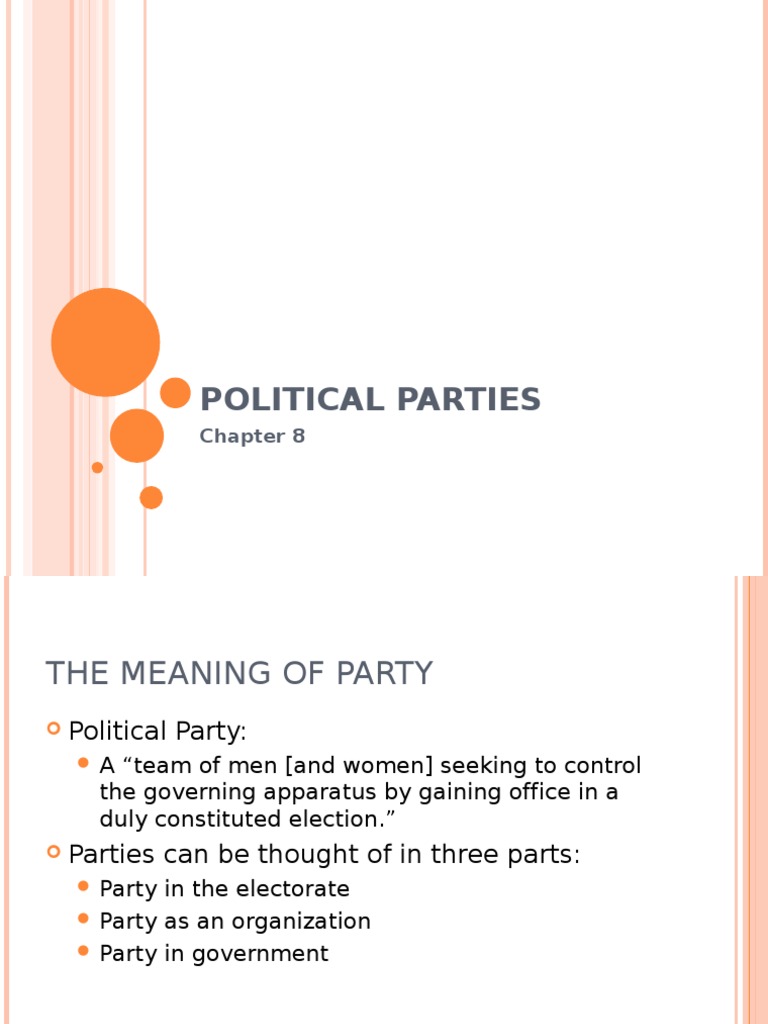 Parties | PDF | Political Parties | Primary Election