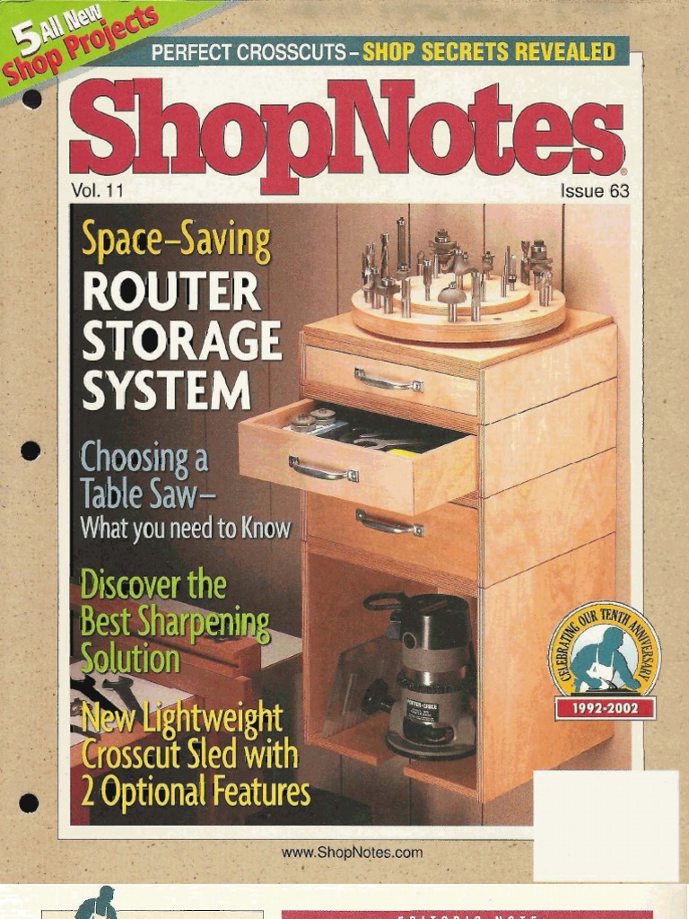 ShopNotes Issue 63 | Download Free PDF | Sheet Metal | Drilling