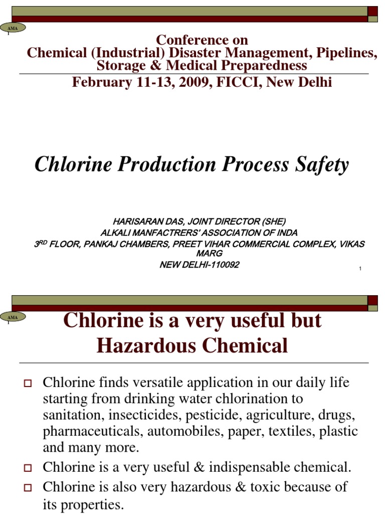 ChlorineProductionProcessSafetyPart I | PDF | Chemistry | Chemical ...