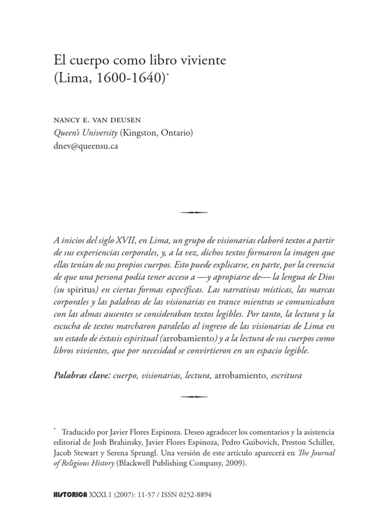 Cuerpo Como Libro Viviente | PDF | Misticismo | Alma