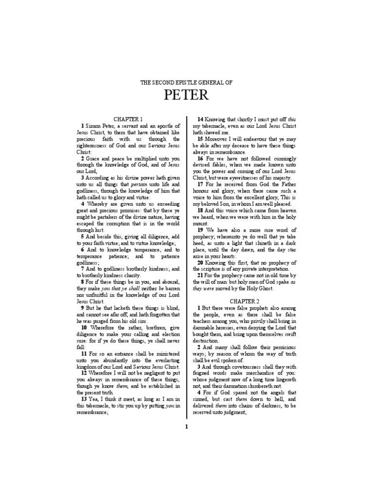 2nd Letter of Peter | PDF | Saint Peter | Last Judgment