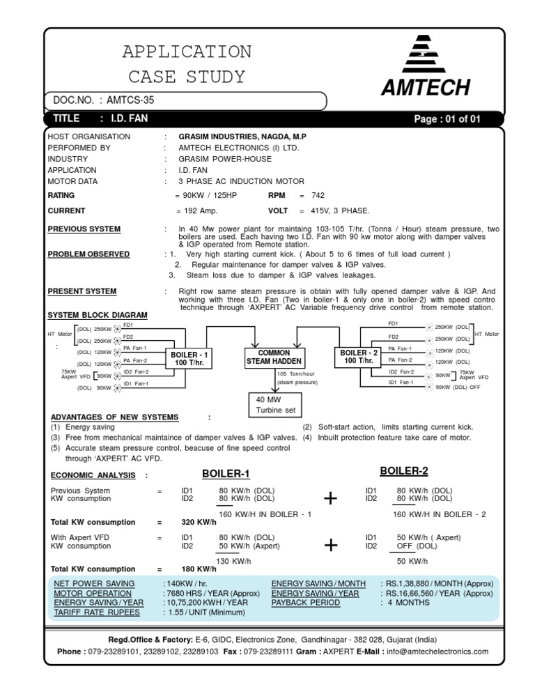 CPP Id Fan VFD Savings Amtech | PDF | Science & Mathematics