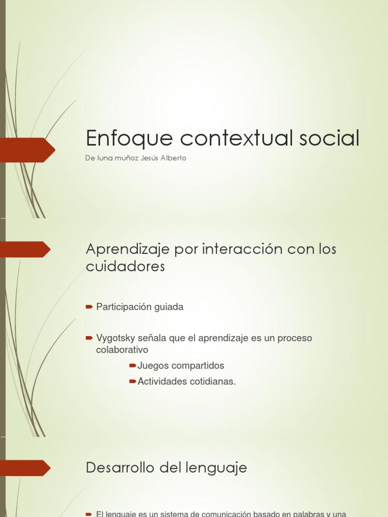 Enfoque Contextual Social