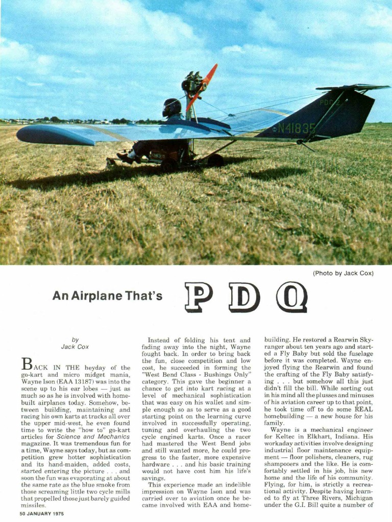 Airplane PDQ | Spar (Aeronautics) | Homebuilt Aircraft