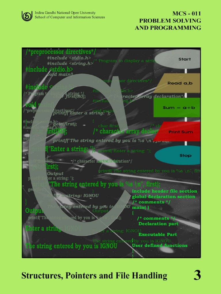 Mcs 011 B 3 | PDF | Pointer (Computer Programming) | C (Programming Language)