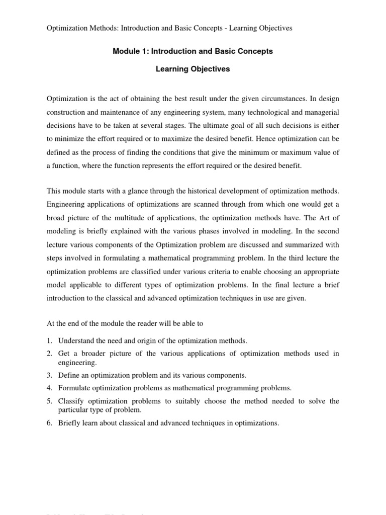 Optimization Methods (Lecture India) | PDF | Mathematical Optimization ...