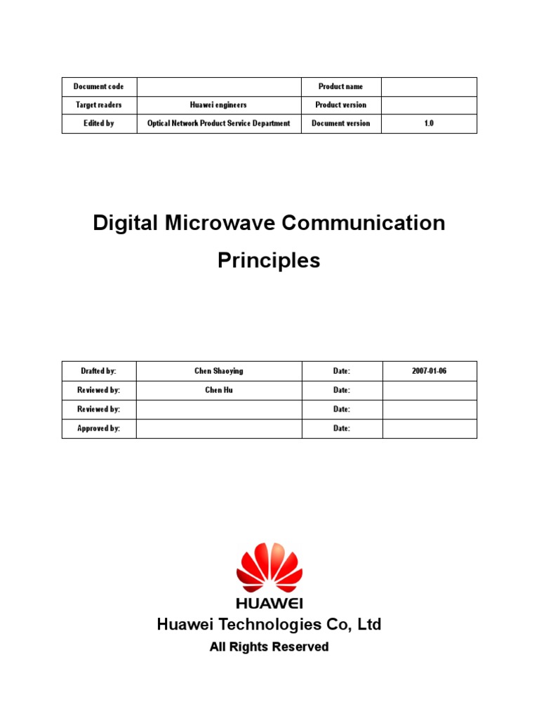 Digital Microwave Communication Principles V10 | PDF | Modulation ...