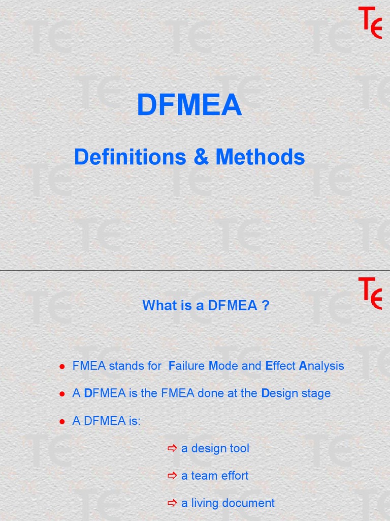DFMEA | PDF