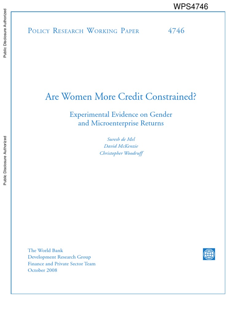 MicroFinance and Women | PDF | Microfinance | Labour Economics