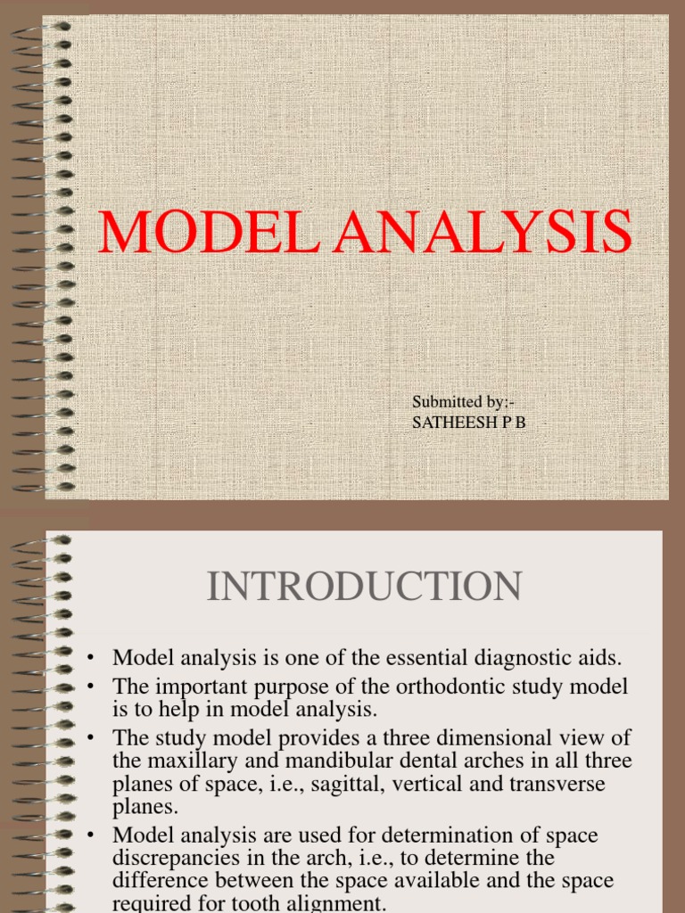 Model Analysis - Satheesh P B | PDF | Tooth | Dental Anatomy