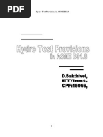 API 650 Hydrostatic Testing Guidelines | PDF | Corrosion | Water Quality