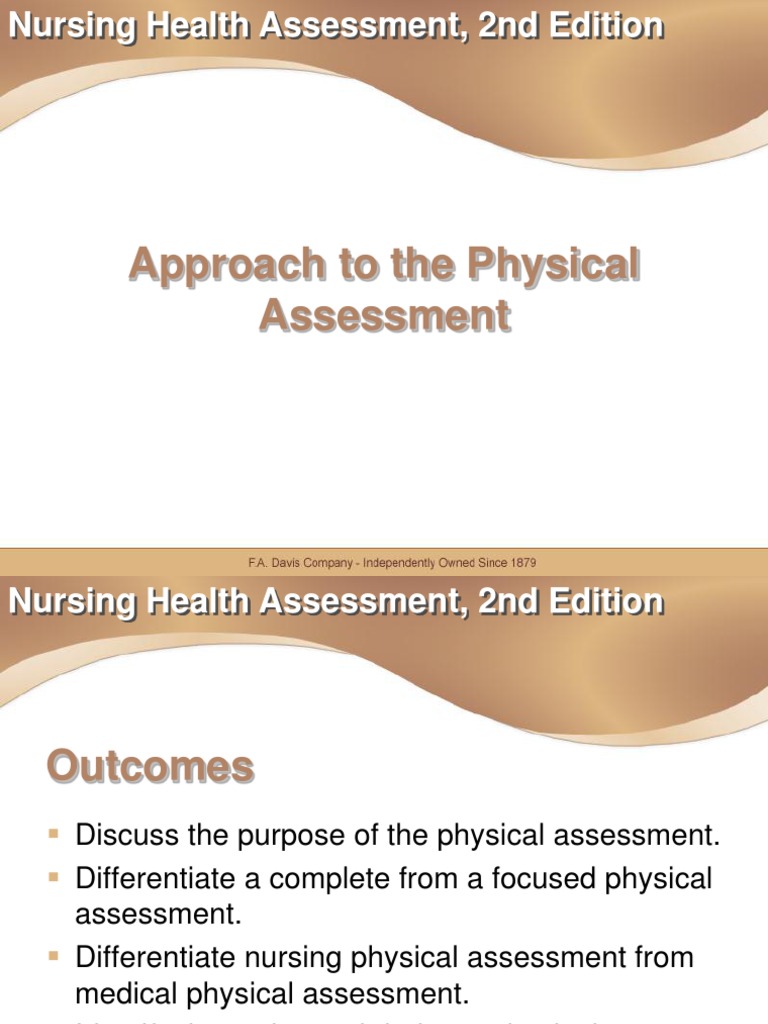 Approach To The Physical Assessment | PDF | Senses | Clinical Medicine