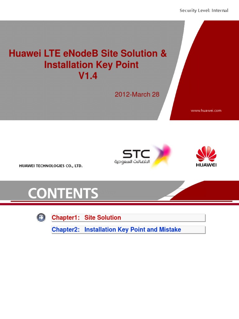 Huawei eNodeB Site Solution and Installation Key Point | PDF | Building ...