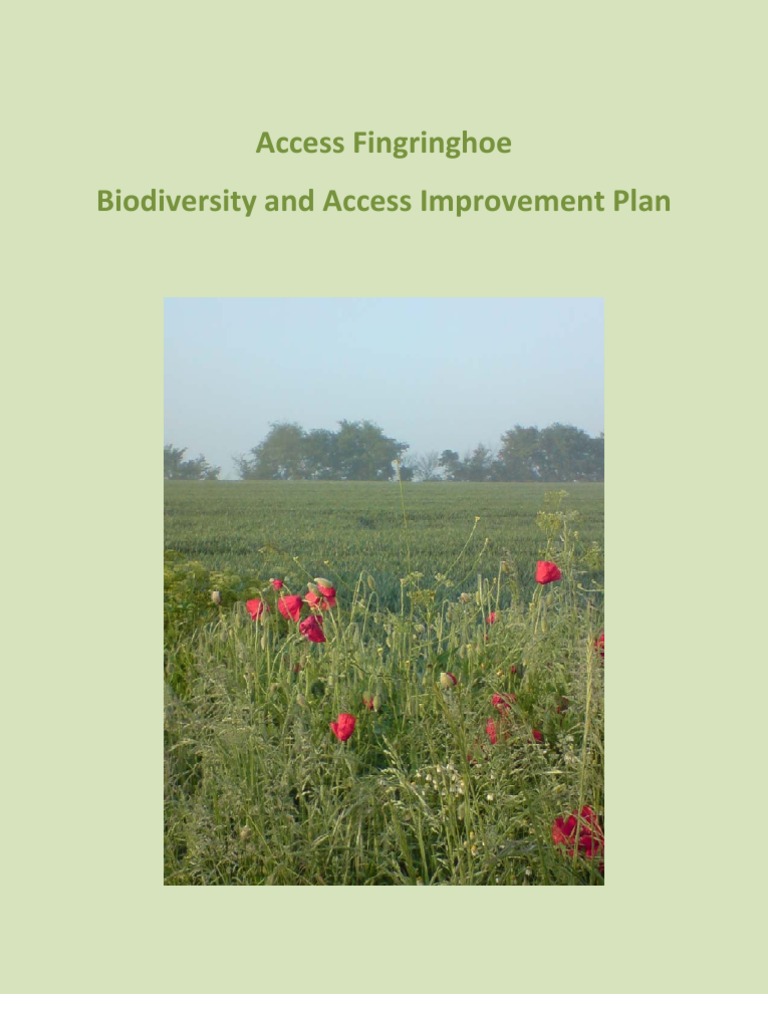 Biodiversity and Access Improvement Plan | PDF | Conservation | Nature