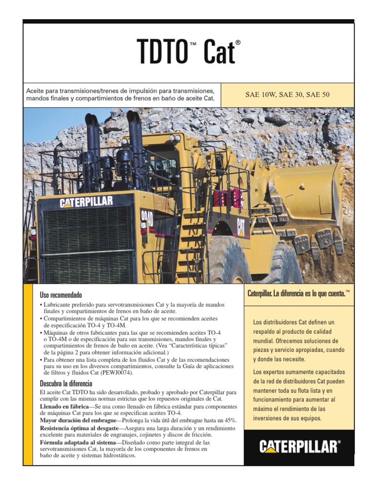 Sae 30 50 Tdto | PDF | Embrague | Lubricante