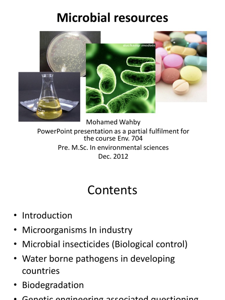 Microbial resources.pdf | Microorganism | Microbiology