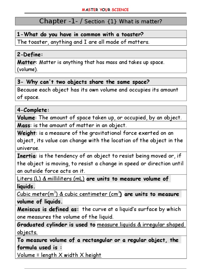 Understanding the Fundamentals of Matter: A Comprehensive Guide to the ...