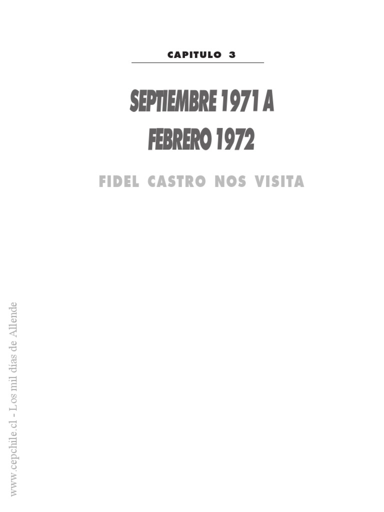 Cap3 Libro MilDiasAllende | PDF | Chile | Democracia