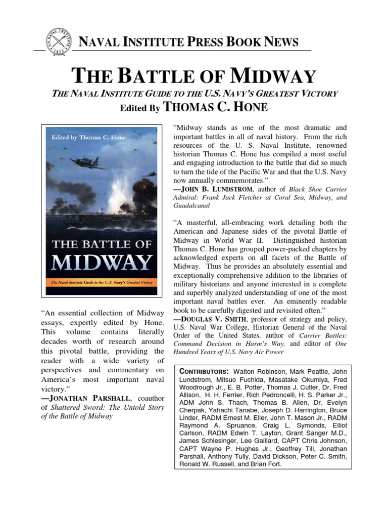 BOOK NEWS: The Battle of Midway: The Naval Institute Guide to the U.S ...