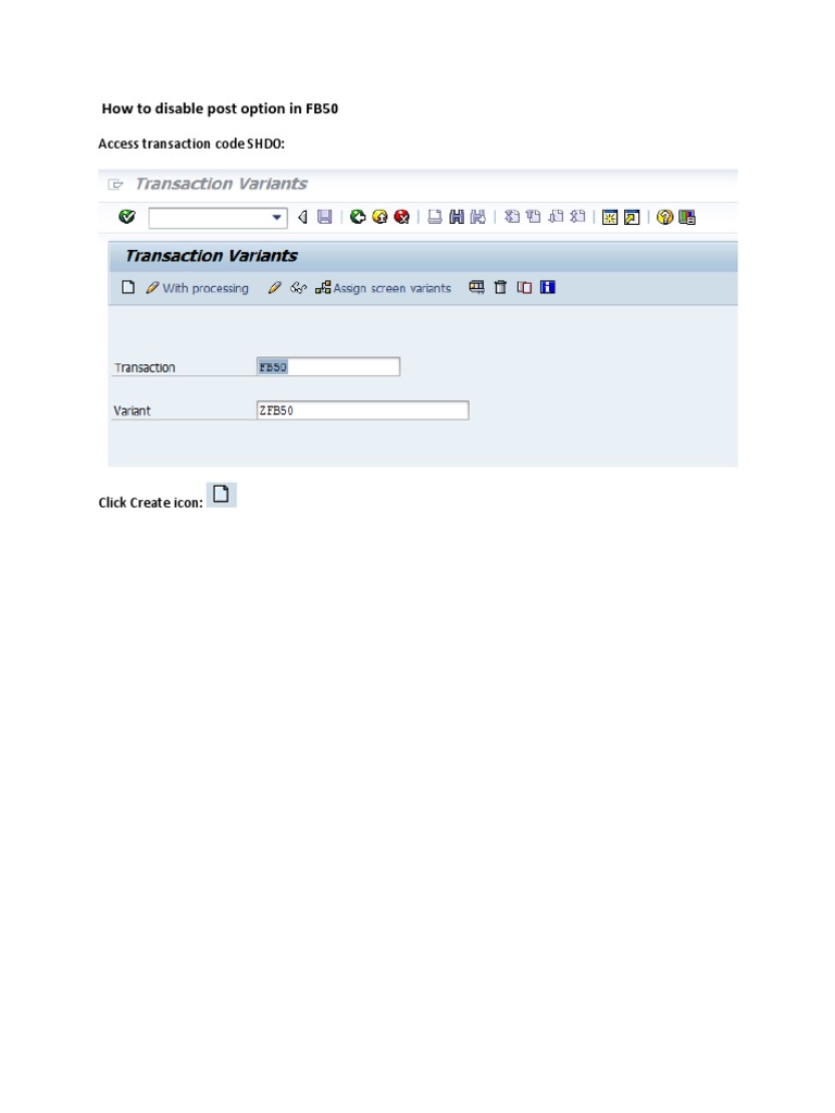 SAP FB50 Post Option Guide | PDF | Business | Computers