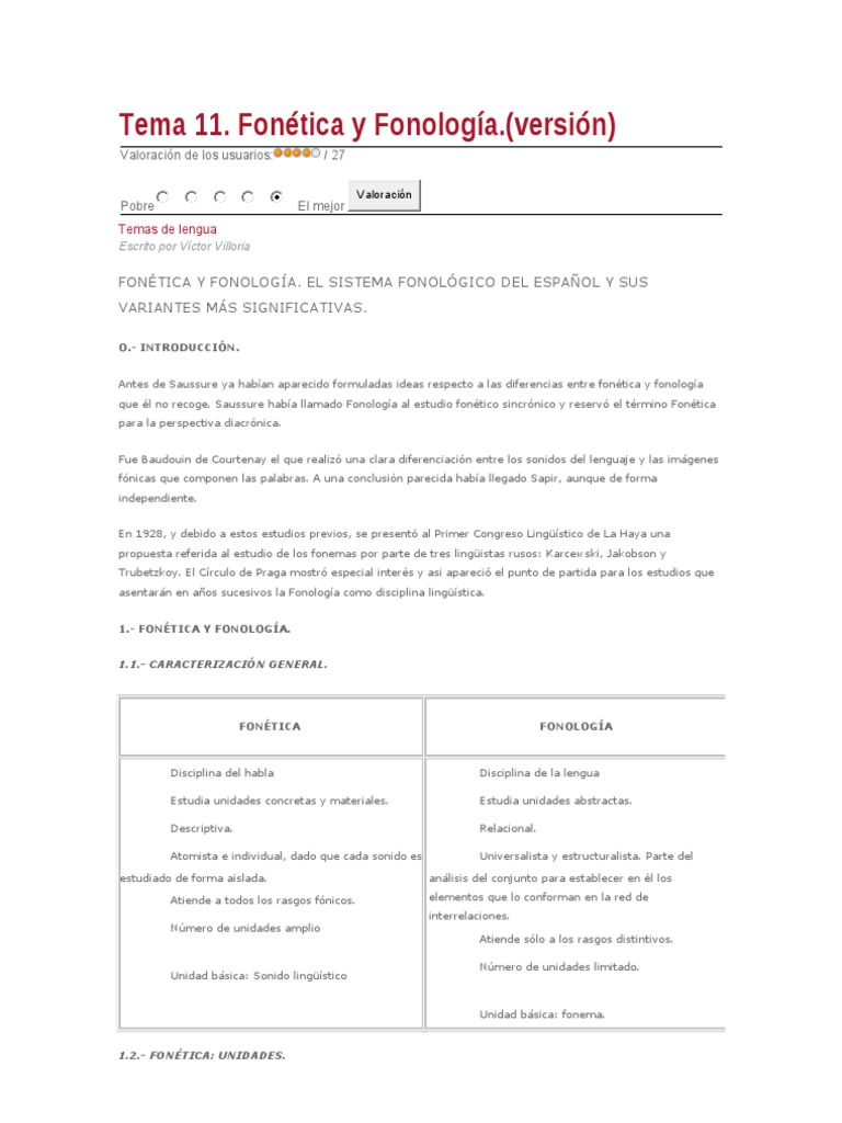 Fonetica y Fonologia | PDF | Fonología | Fonema