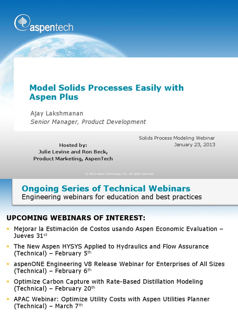 Solids Webinar Final | PDF | Solid | Potassium Chloride