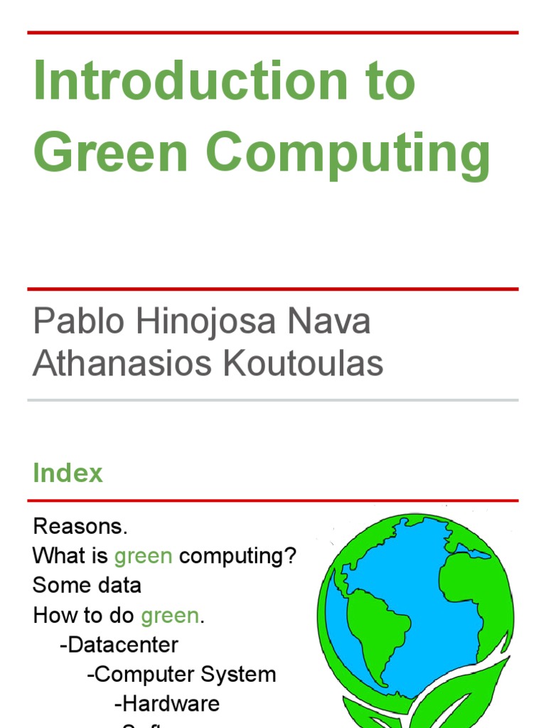 Introduction To Green Computing Download Free Pdf Data Center