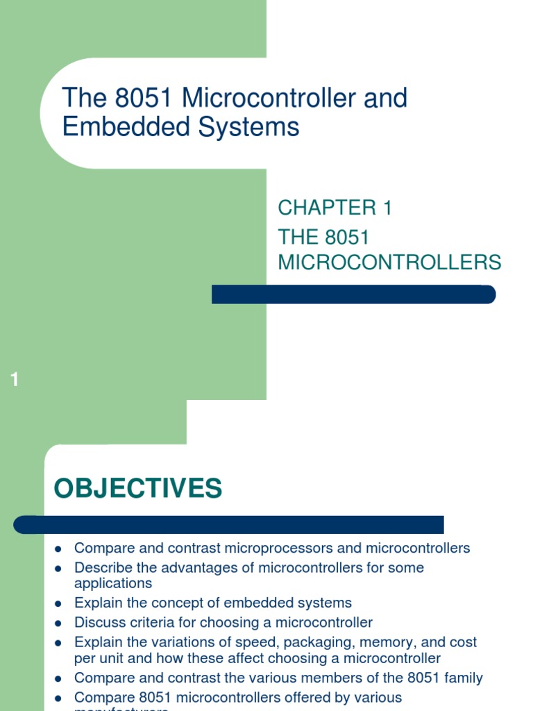 The 8051 Microcontroller and Embedded Systems | PDF