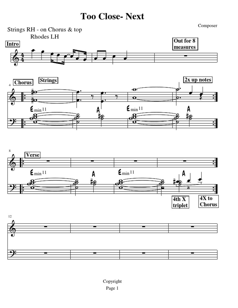 Too Close - Next | PDF