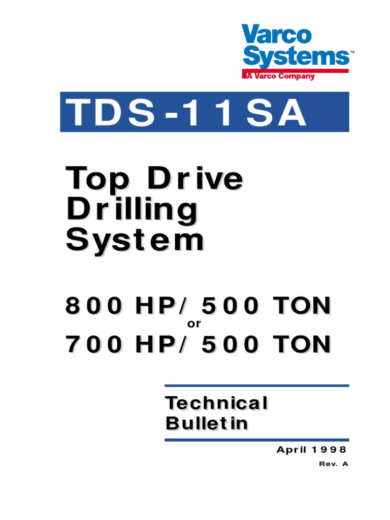 Manual Top-Drive Tds-11sa Internet | PDF