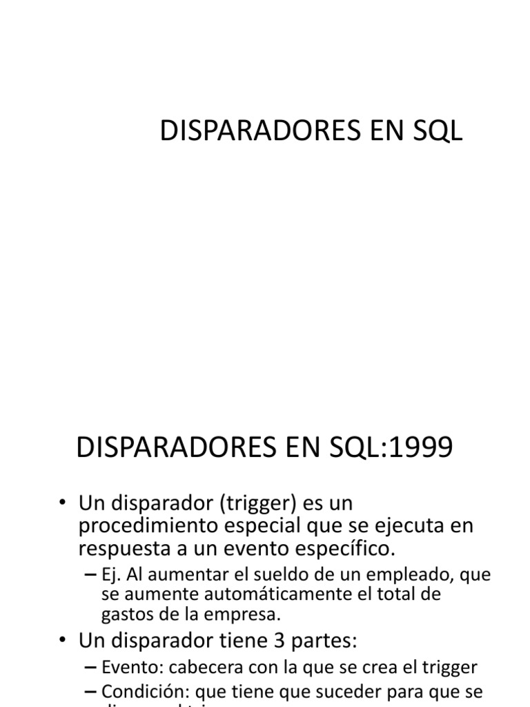 Disparadores en SQL: Una introducción a la sintaxis y funcionalidad de ...