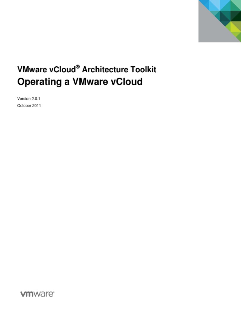 Operating VMware Vcloud | PDF | Service Level Agreement | Cloud Computing