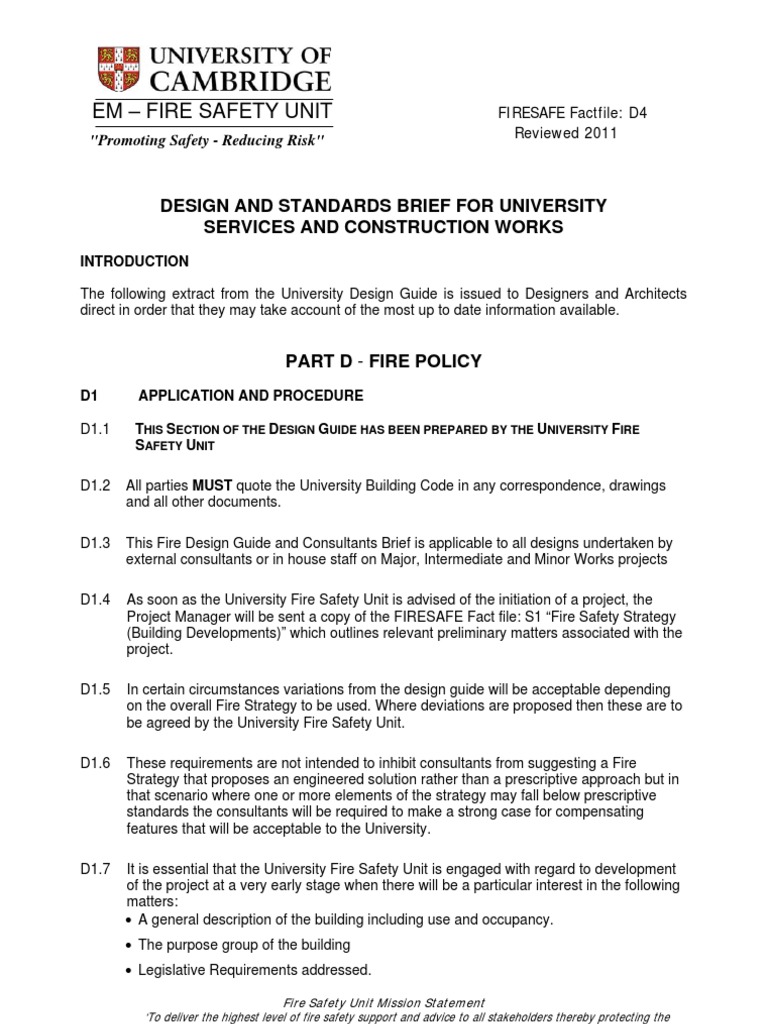 Fire Safety Design Guide Overview | PDF | Duct (Flow) | Firefighting