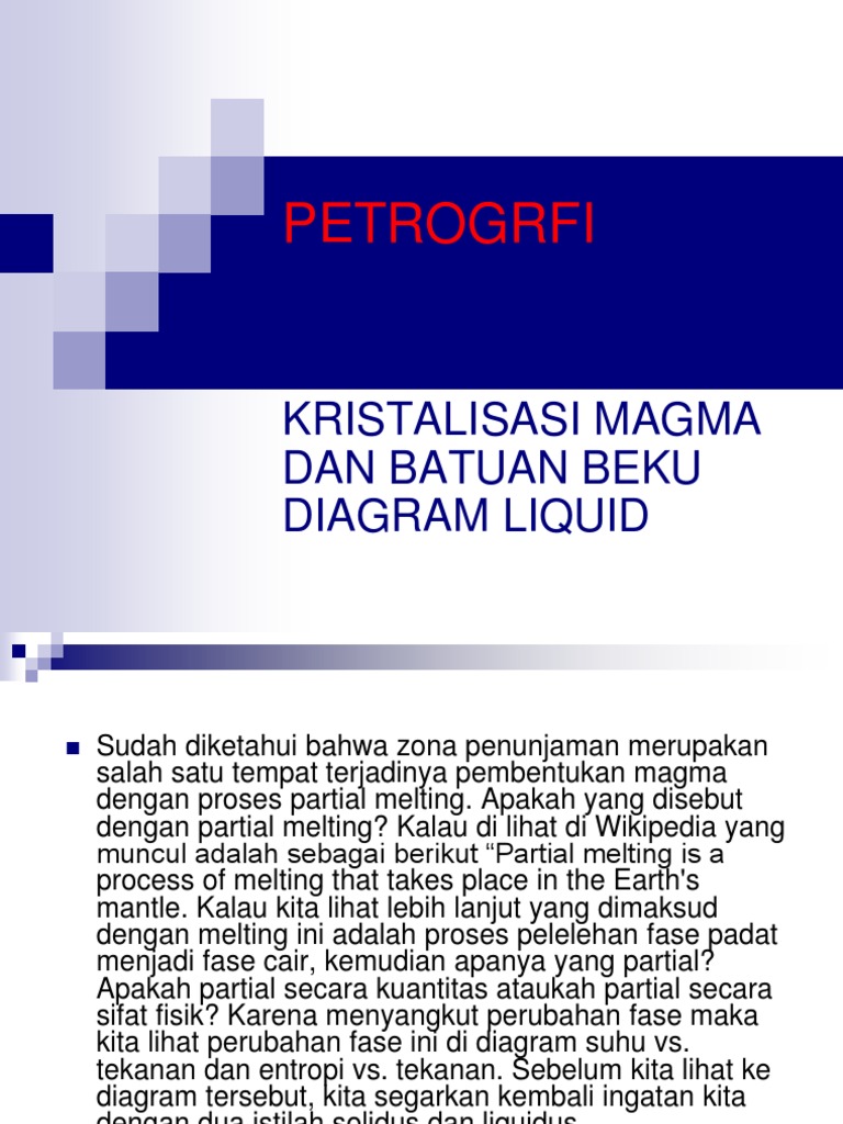 Diagram Liquidus dan Solidus Magma | PDF