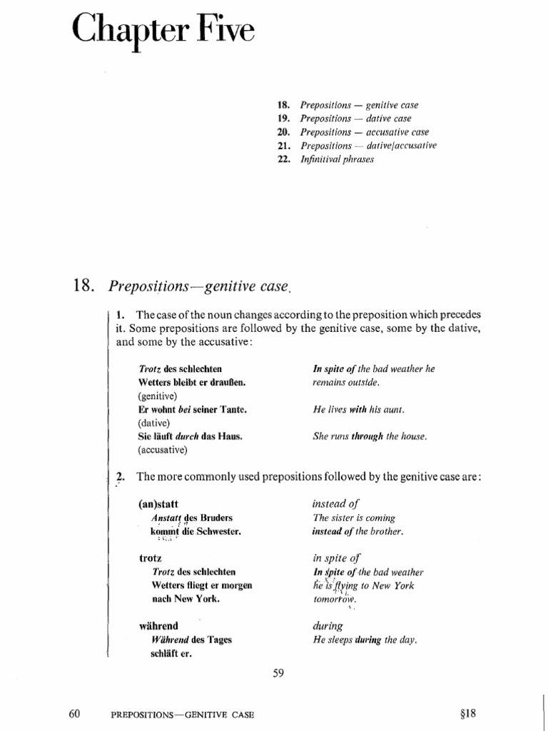 Prepositions-Genitive Case.: K MML | PDF | Linguistic Typology | Morphology