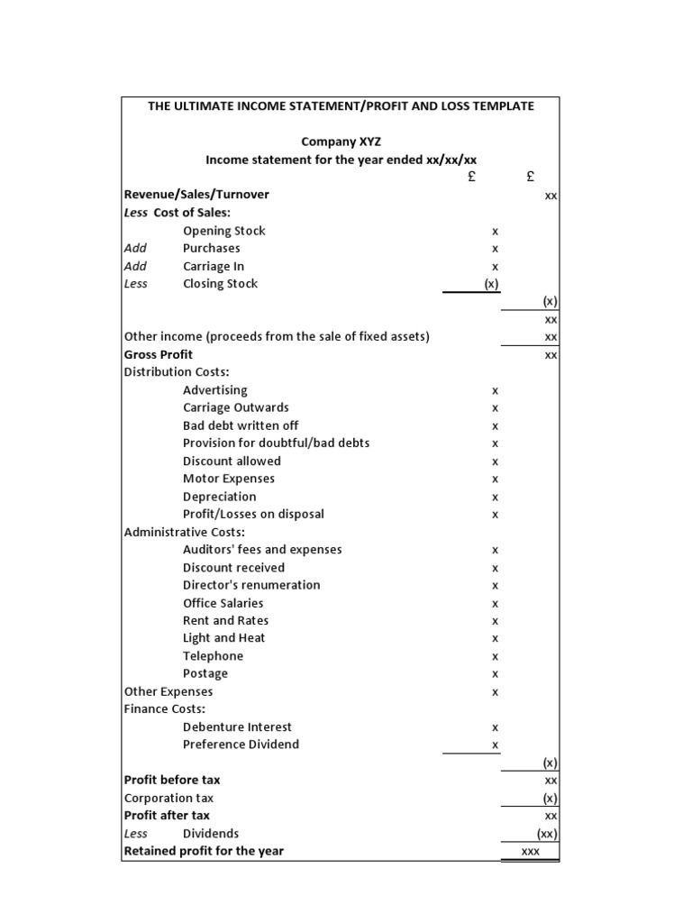 Accounting - The Ultimate Template | PDF | Cash Flow Statement | Dividend