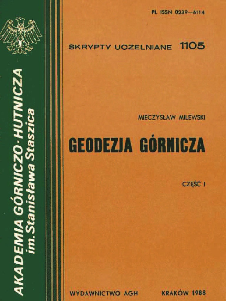 M.Milewski - Geodezja Górnicza Cz. 1 PDF | PDF