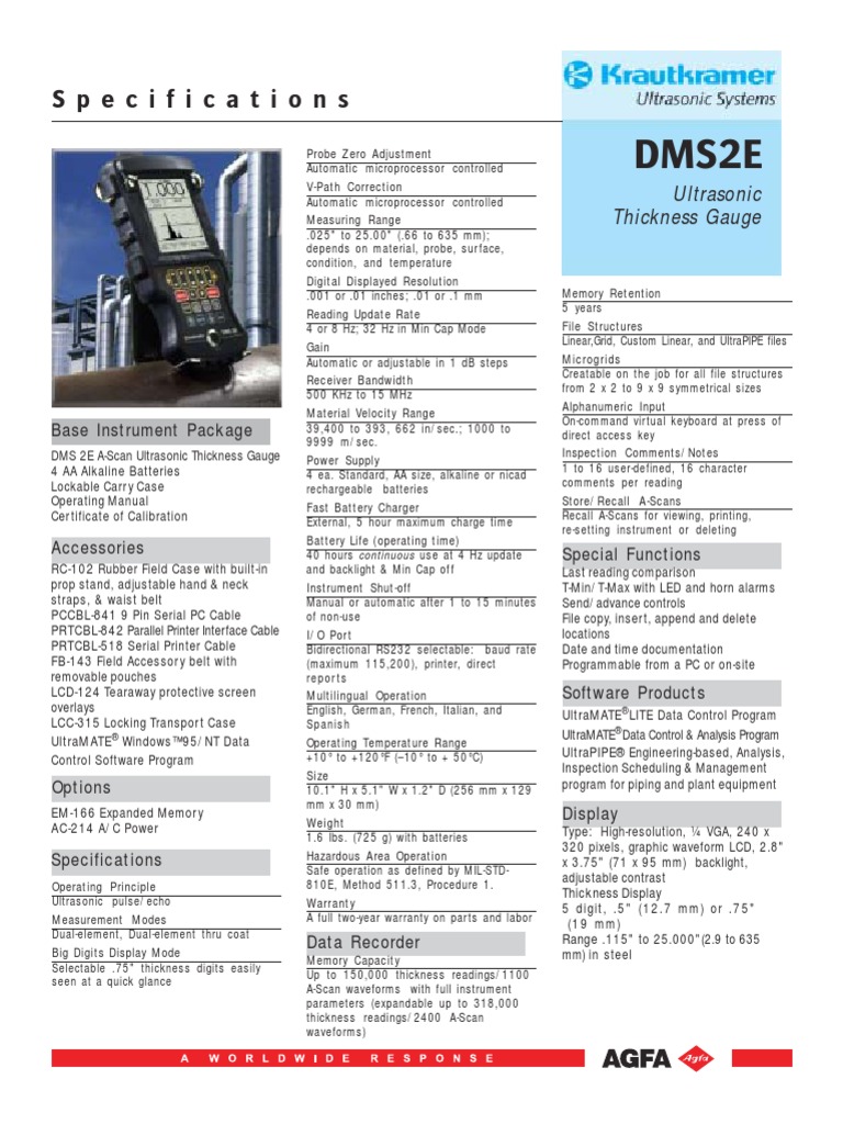 DMS2 Specifications | PDF | Battery (Electricity) | Hertz