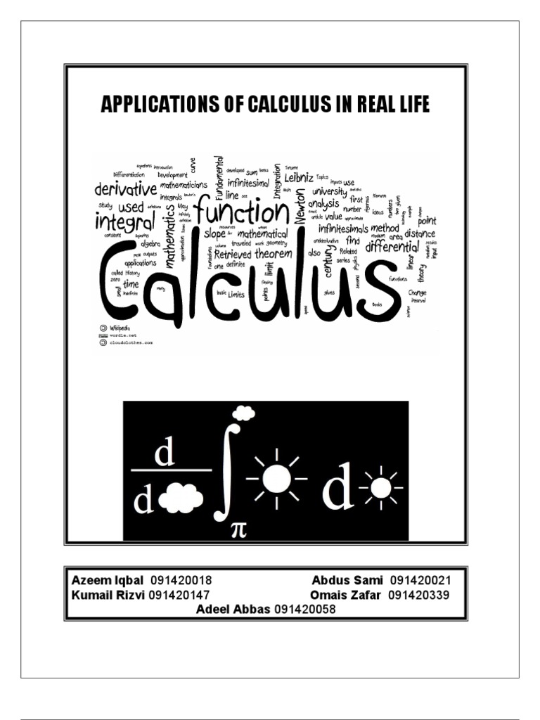 Applications of Calculus in Real Life | PDF | Algebra | Calculus