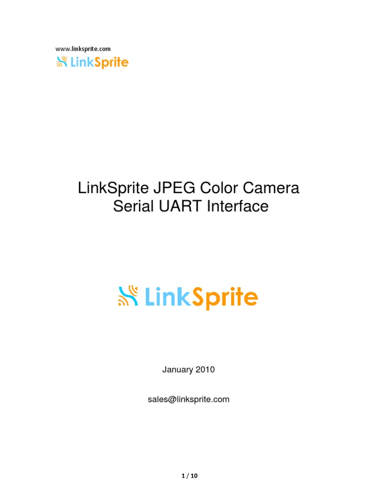 LinkSprite Serial JPEG Camera Module | PDF | Computers