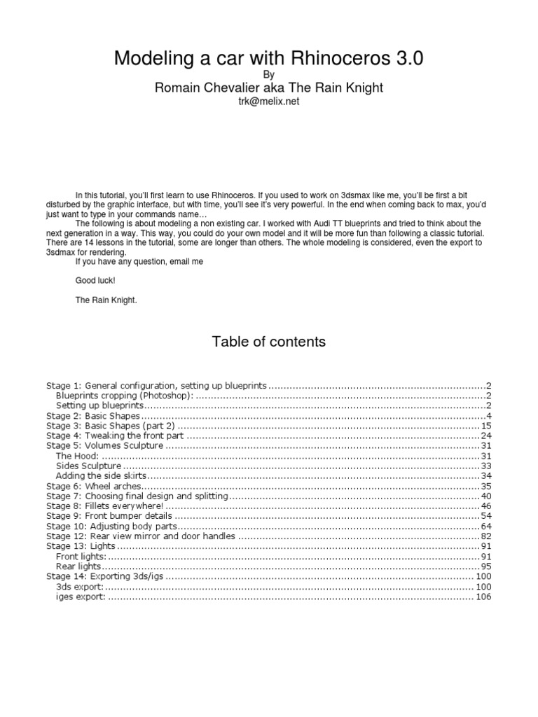 Rhino 3d | PDF | Tangent | Sphere