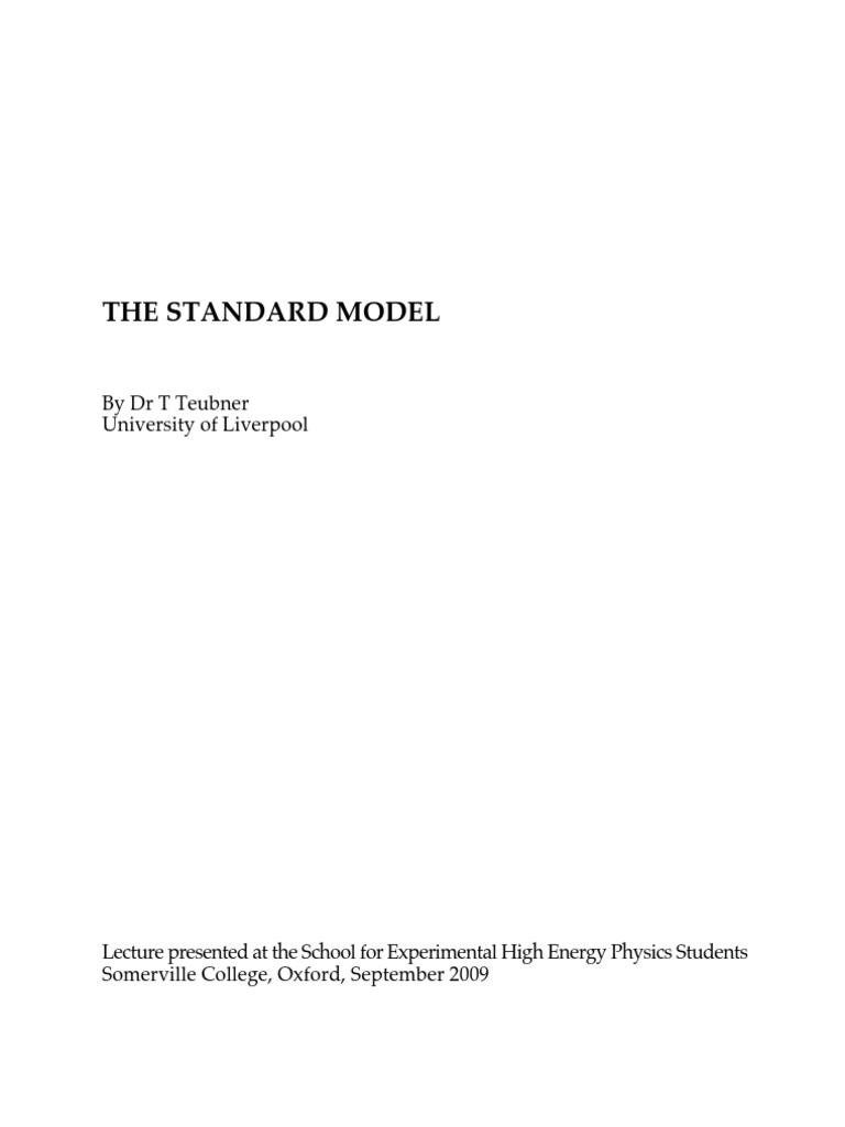 Standard Model 09 | PDF