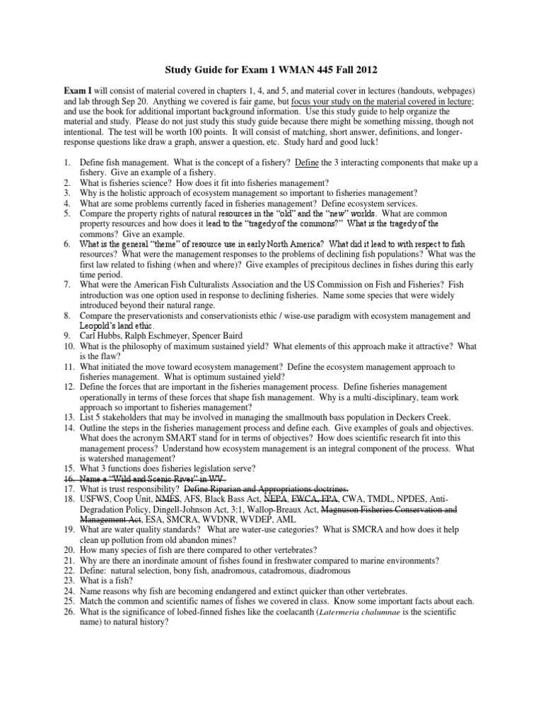 An Overview of Key Concepts in Fisheries Science and Management for ...