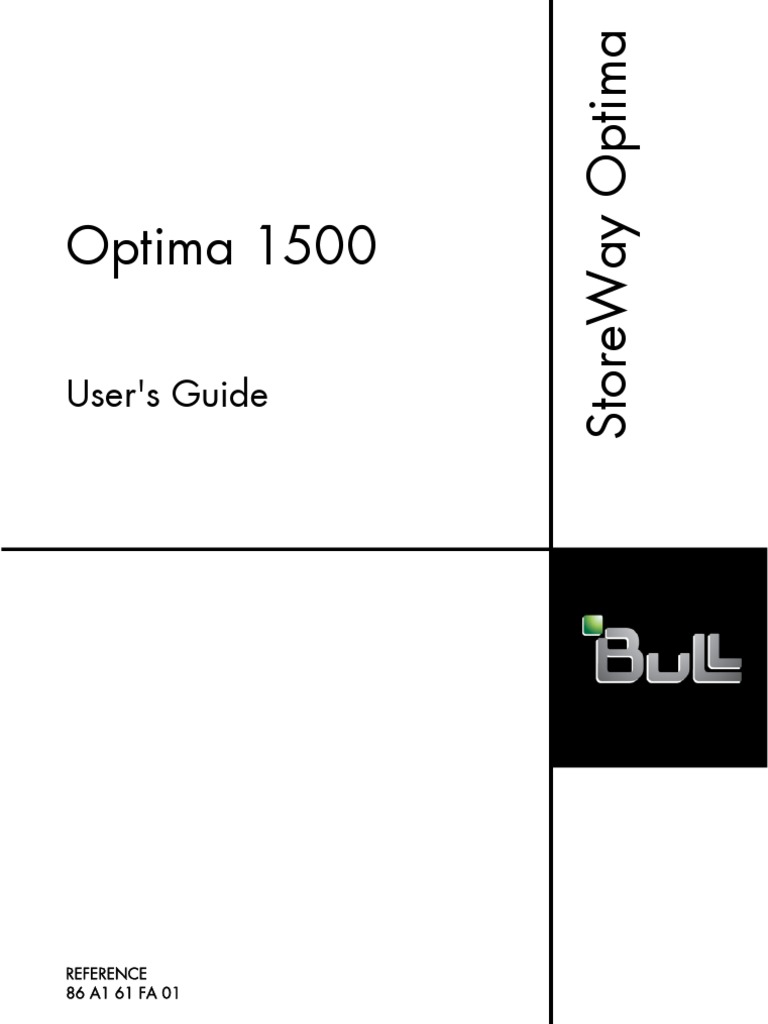 Optima 1500 Users Guide | PDF | Electrical Connector | Hard Disk Drive