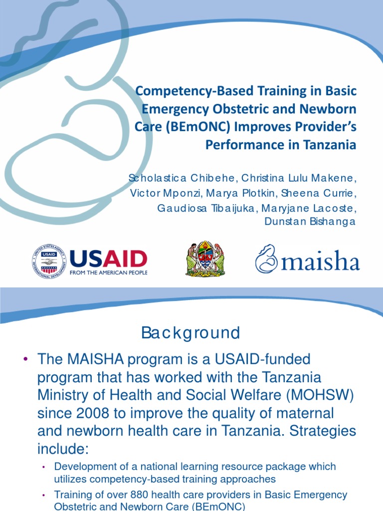Competency-Based Training in Basic Emergency Obstetric and Newborn Care ...